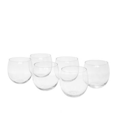 SET OD 6 ČAŠA ZA VODU BUBBLY VISINA 8 CM