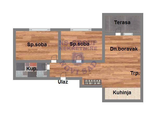 Trosoban stan na prodaju, 58m2, 198.300€