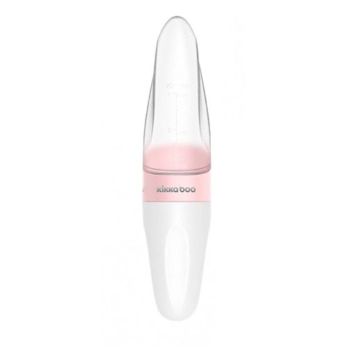 Kikka Boo Silikonska flašica sa kašičicom 90ml Comet Pink