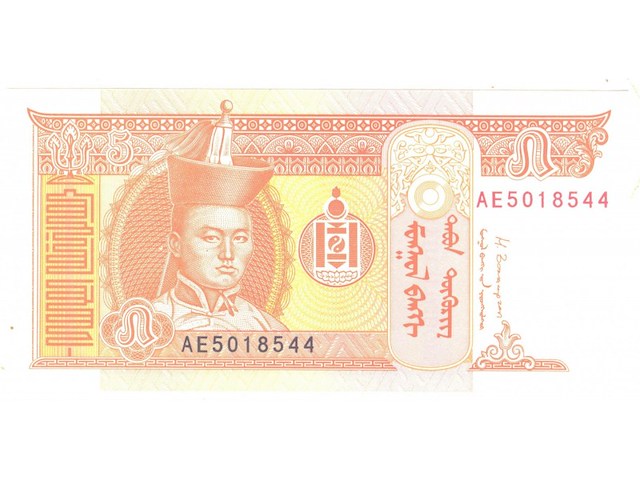 MONGOLIJA 5 togrog 2014 UNC
