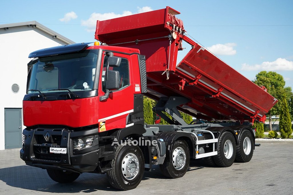 Renault C 430 / 8x4 / WYWROTKA  DWUSTRONNA - 6M / HYDROBURTA / KLAPODRZW kiper