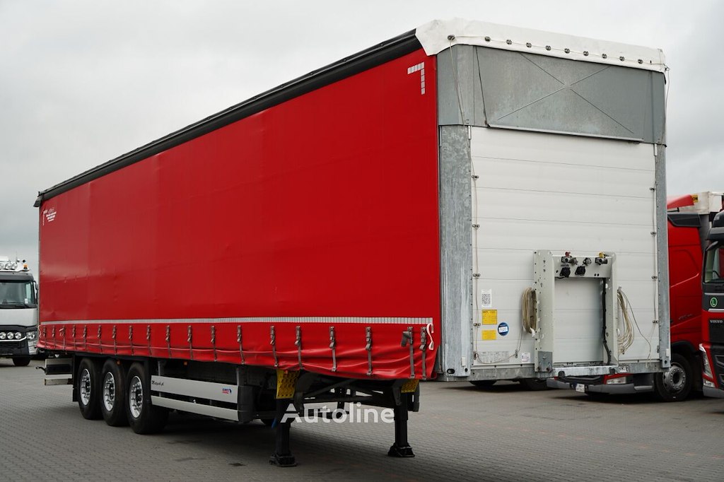 Schmitz Cargobull FIRANKA / STANDARD / OŚ PODNOSZONA / DACH PODNOSZONY / 2022 R poluprikolica sa kliznom ceradom