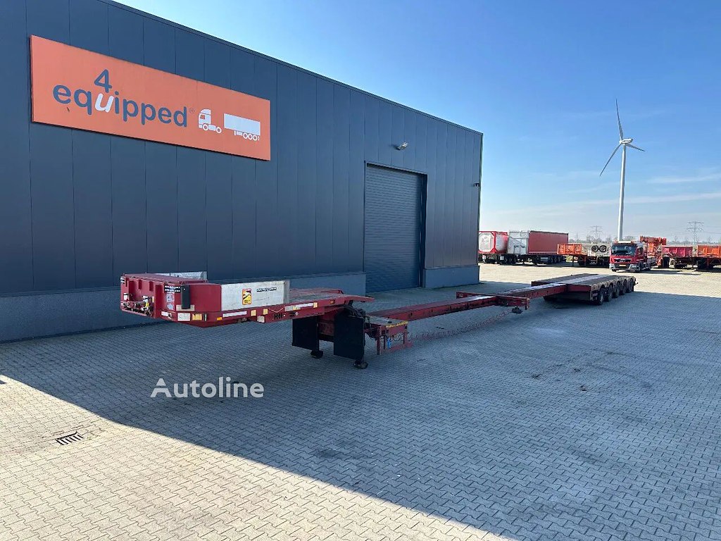 Broshuis 5ABSD-68/2, FIVE AXLE HYDRAULIC STEERED / 2x EXTENDABLE (27m) / poluprikolica sa niskom platformom