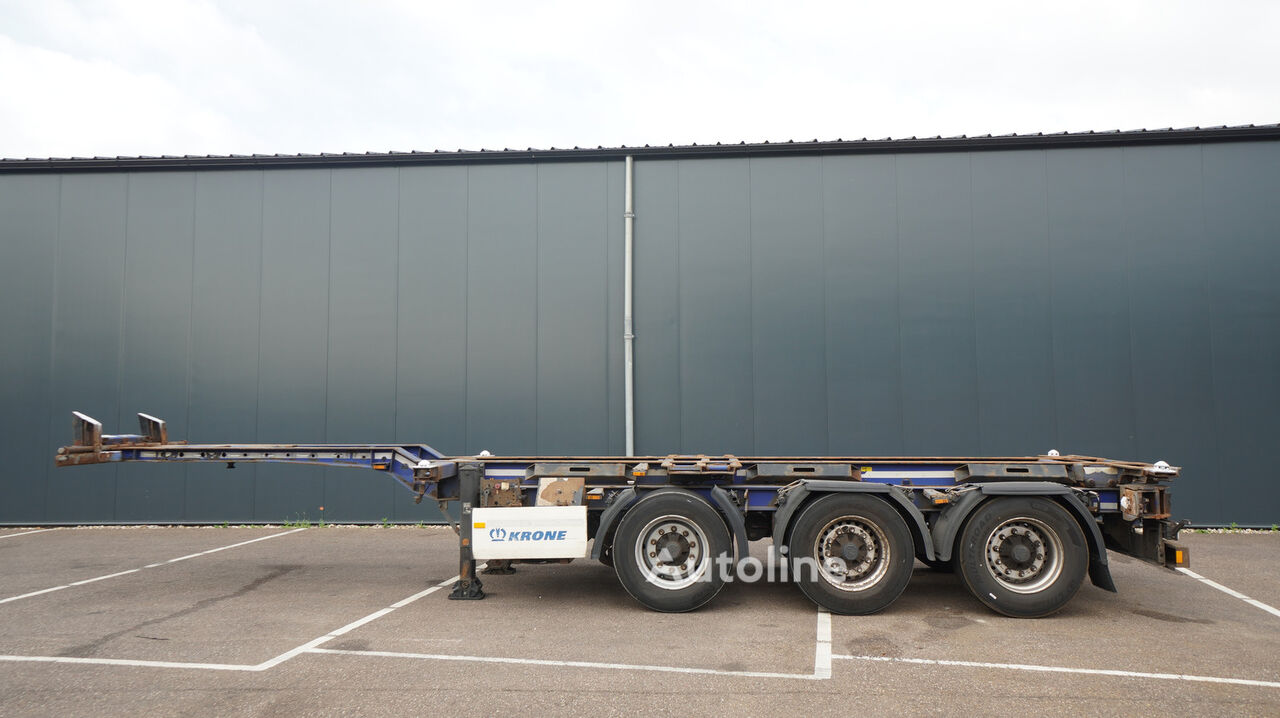 Krone 3 AXLE CONTAINER TRANSPORT TRAILER EXTENDABLE 45 FT poluprikolica za prevoz kontejnera