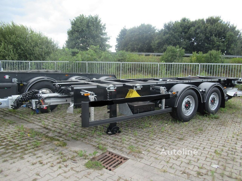Nova Krone ZZ Tandem- BDF- Wechselanhänger mit Ladebordwand poluprikolica za prevoz kontejnera