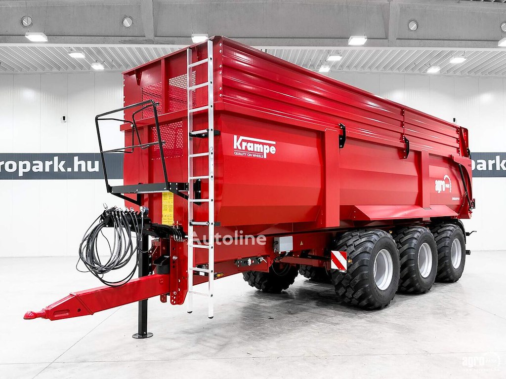 Nova Krampe Big Body 900 (BB 900) 28 tons capacity, 46,1 m3, 3 axles, 80 cm prikolica kiper