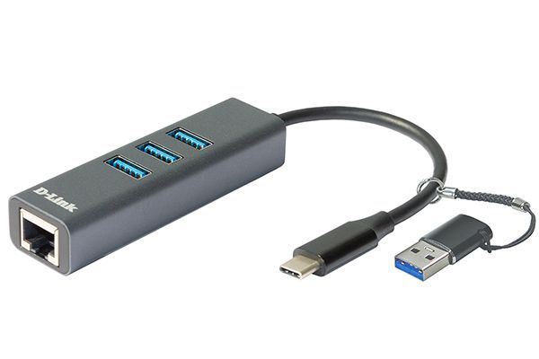 D-Link USB 3.0 Hub + USB-C adapter DUB-2332ID: EK000571697
