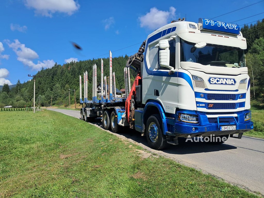 Scania 2021 tegljač + poluprikolica za prevoz drva