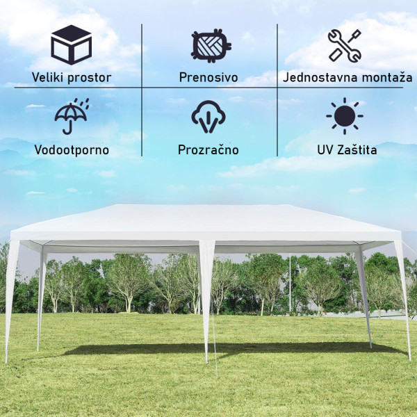 Paviljon 6x3m Bez Stranica 3x6x2,55m ( 1259 )