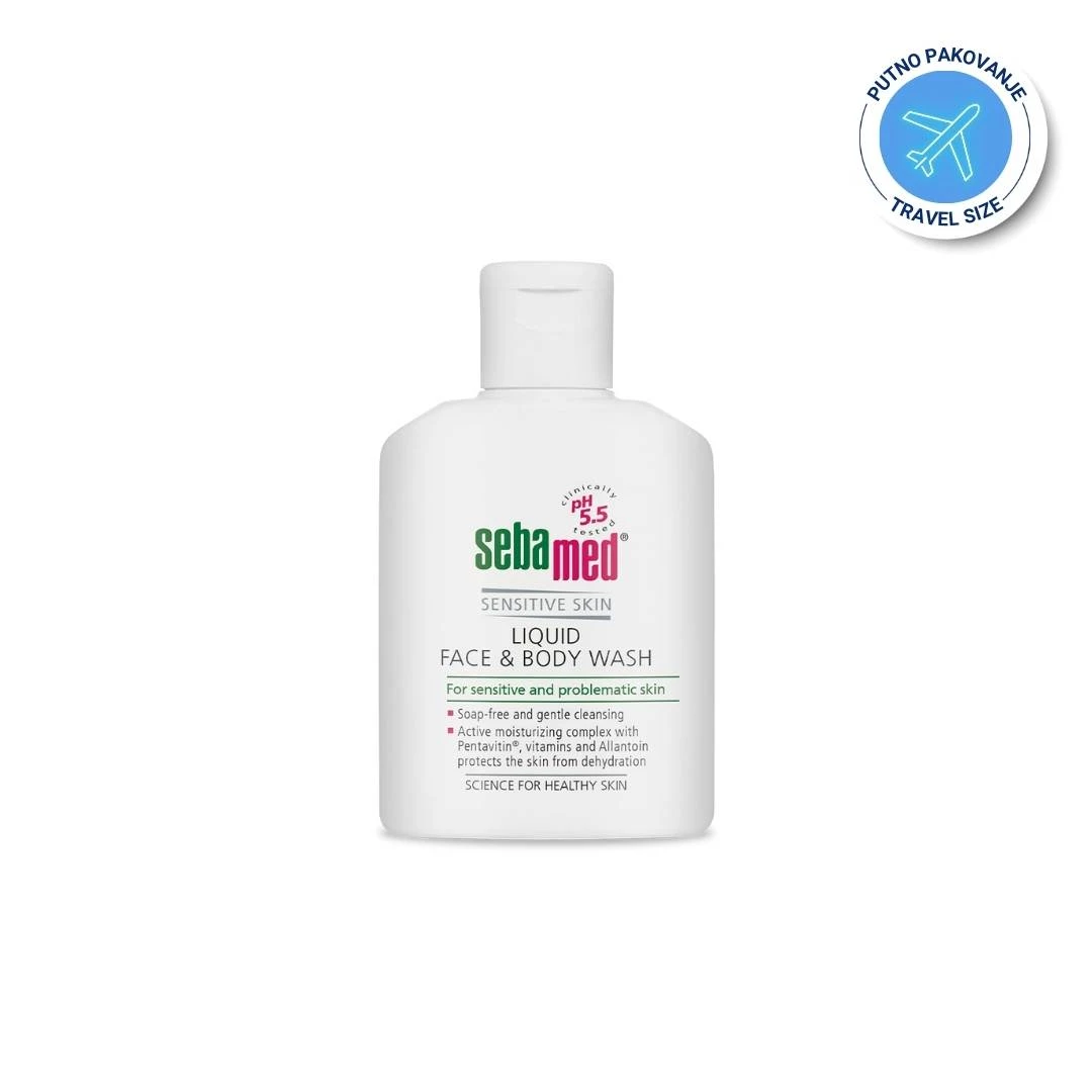 Sebamed® Emulzija za Umivanje i Kupanje za Osetljivu Kožu 50 mL PUTNO PAKOVANJE