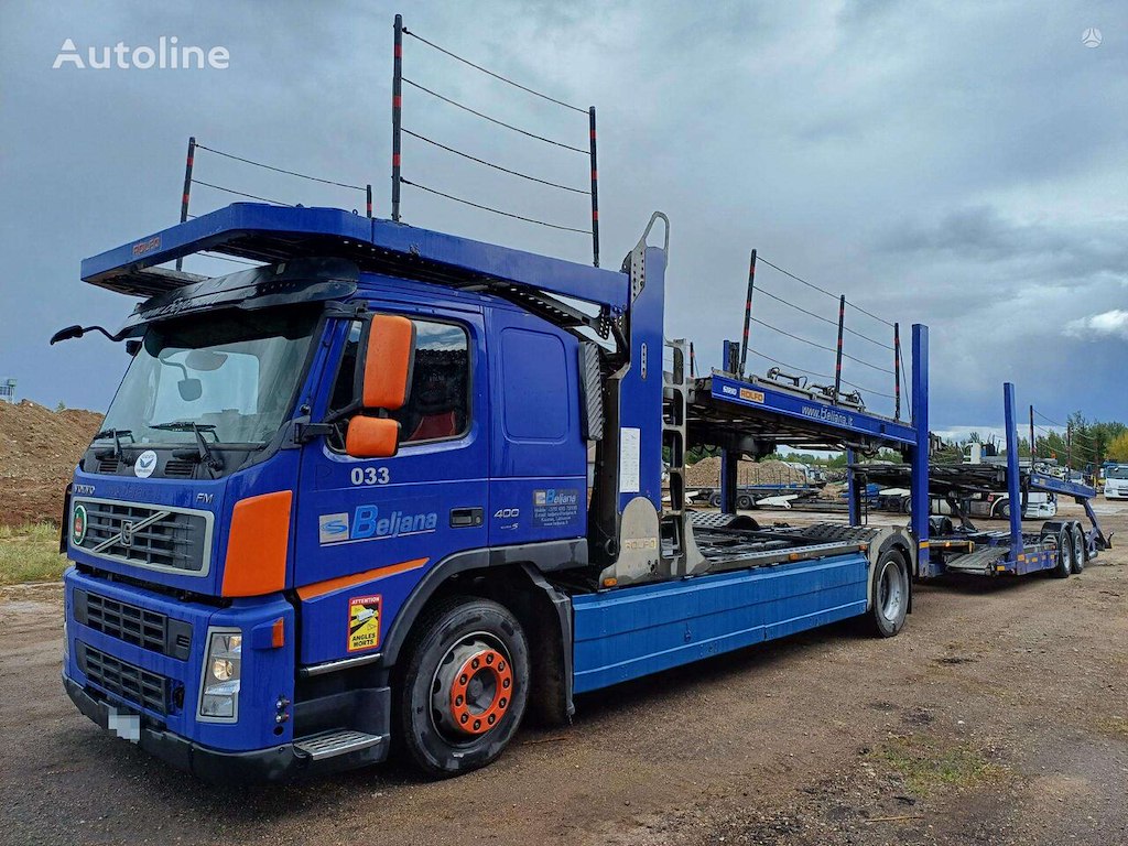 Volvo FM400 + ROLFO 2007 autotransporter + prikolica autotransportera
