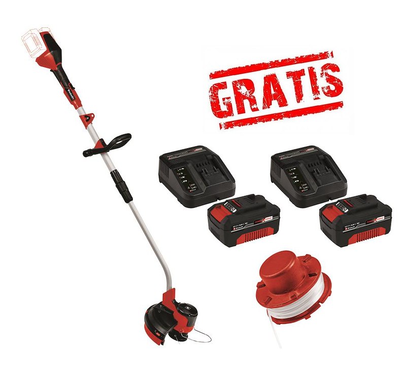Set Einhell GE-CT 36/30 Li E akumulatorski trimer za travu (2x 4.0 Ah+punjač, rezervna špula)ID: EK000376967