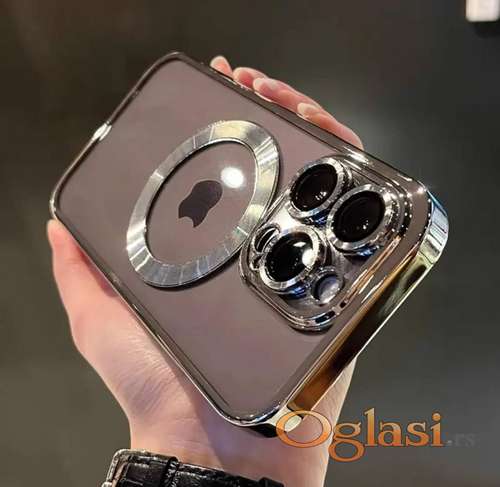 IPhone 15 pro SREBRNA maska Magsafe