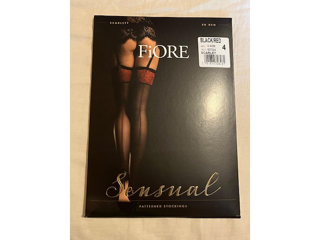 20den Fiore Scarlet (čarape sa šavom za halter)