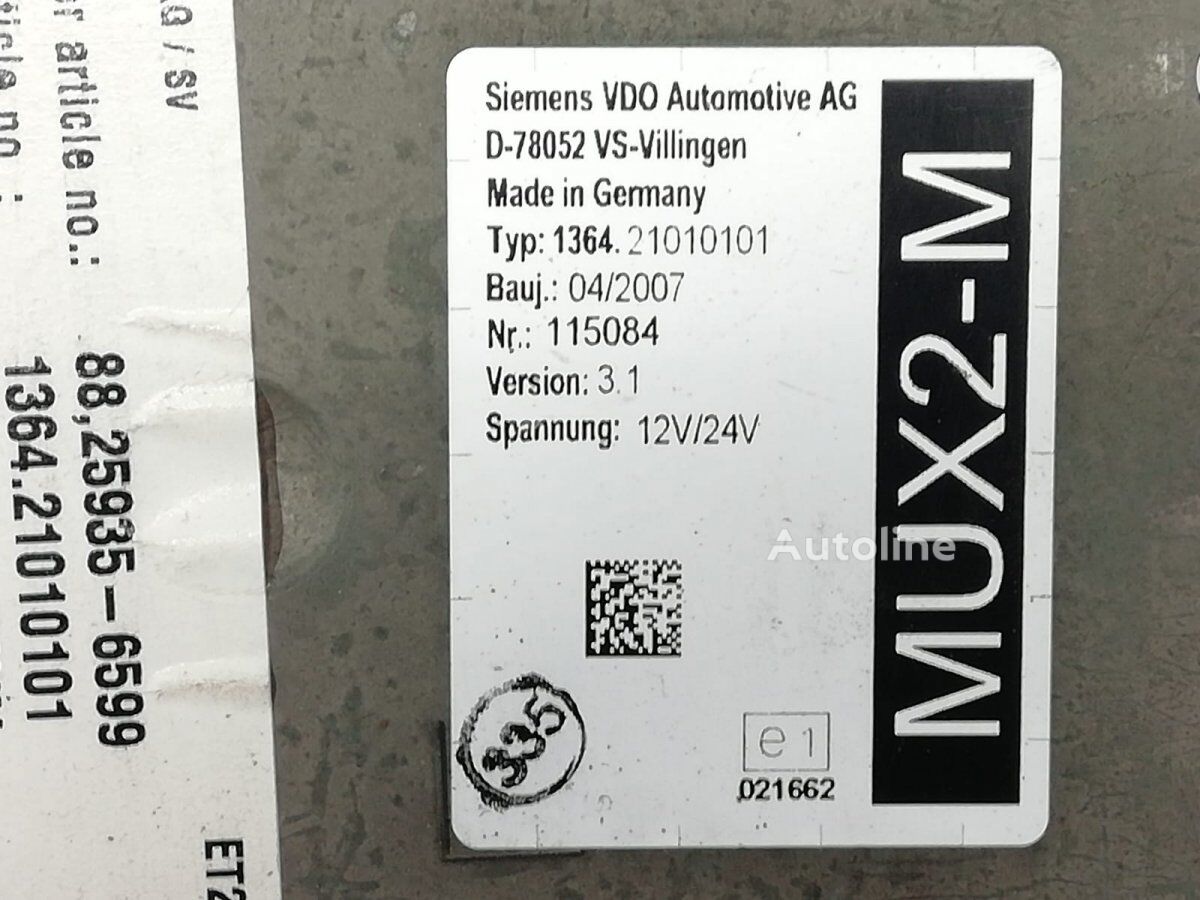 SIEMENS/VDO LIONS CITY A26 (01.98-12.13) 88259356599 upravljačka jedinica za MAN Lion's bus (1991-) autobusa