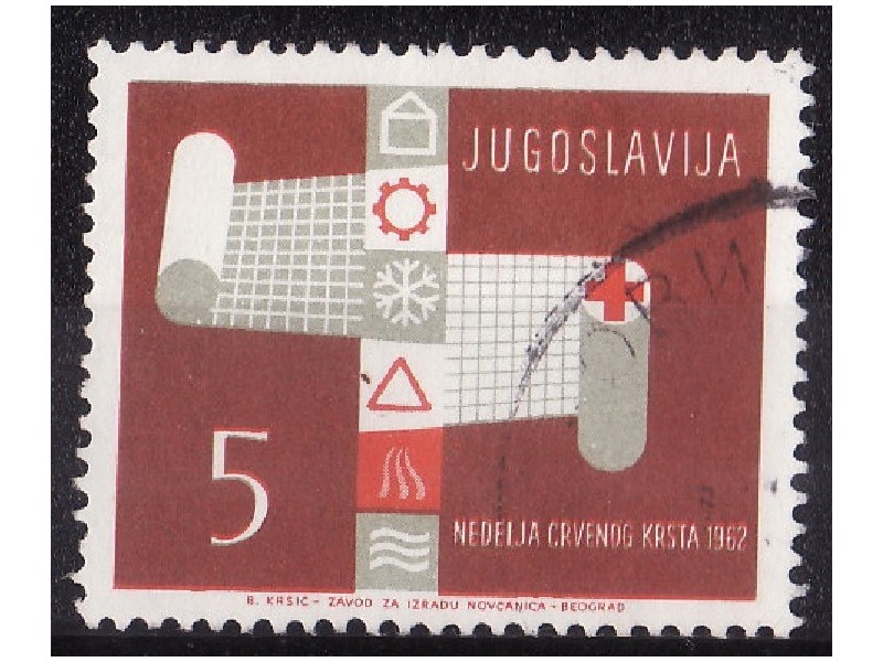 doplatna za crveni krst 1962.