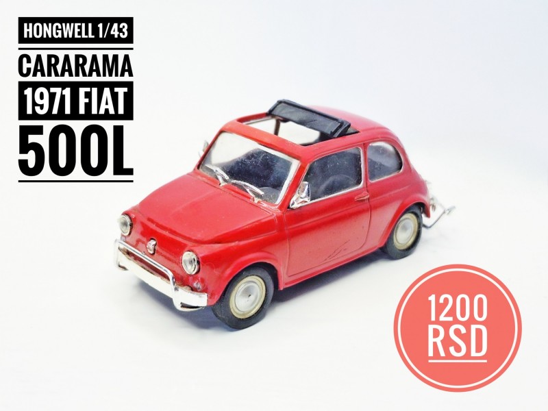 HONGWELL 1:43 CARARAMA 1971 FIAT 500L