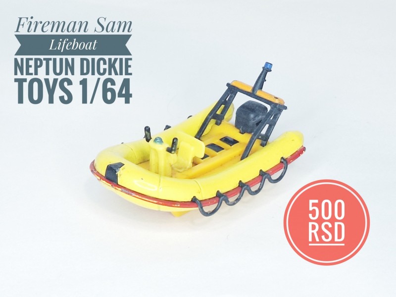 Fireman Sam Lifeboat NEPTUN DICKIE TOYS 1:64