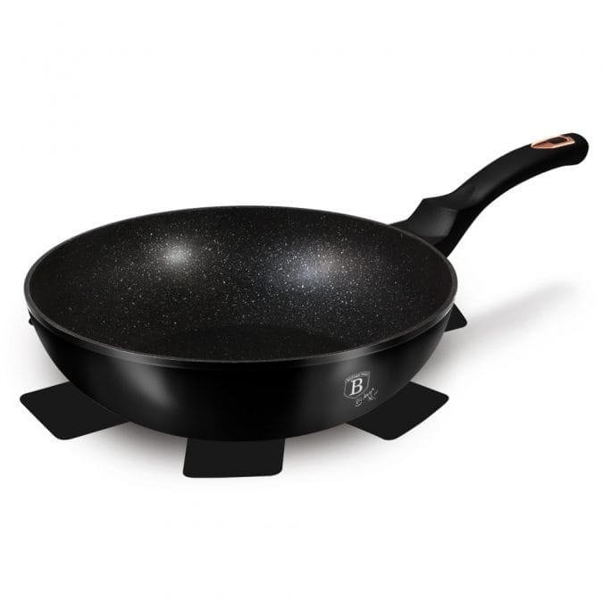 BH1638 Wok Tiganj 28cm BerlingerHaus Black Rose Collection