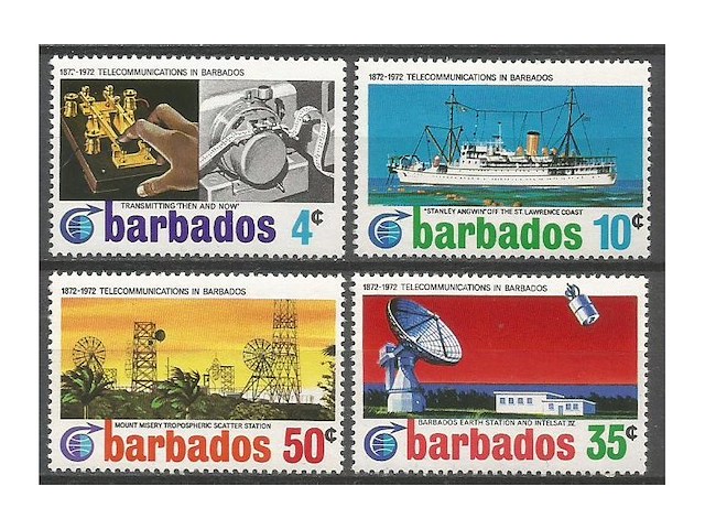 Barbados,100 god telekomunikacija 1972.,čisto