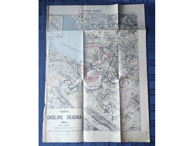 Karta: Opsada Skadra, 1913.god