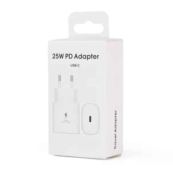 Kućni punjač PD Fast charger za Samsung CE, 25W, Beli
