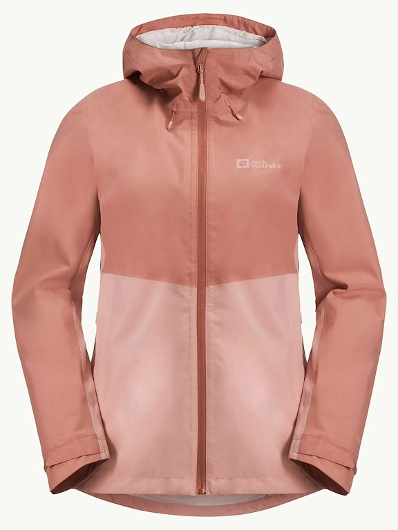 JACK WOLFSKIN Ženska jakna sa kapiljačom Weiltal 2L, Kajsija