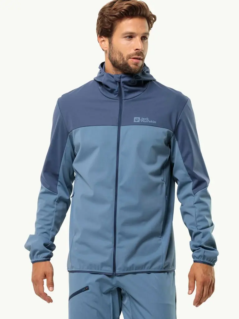 Jack Wolfskin Muška jakna FELDBERG HOODY M Jacket, Plava