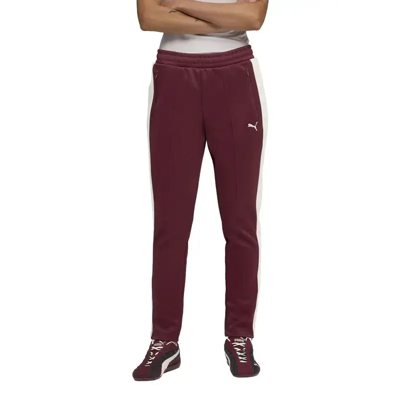 Puma Ženski donji deo trenerke T7, Bordo