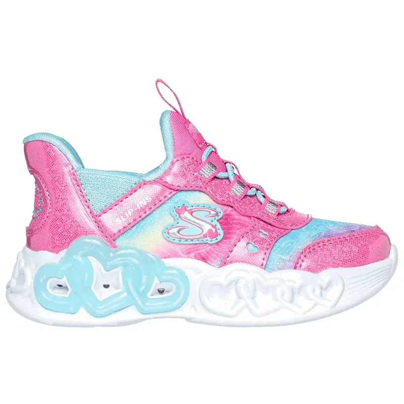 SKECHERS Patike za devojčice Infinite heart lights, Roze