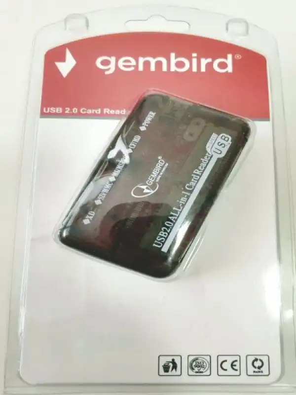 FD2-ALLIN1-BLK ** Gembird USB2.0 citac svih tipova memorijskih kartica(299)