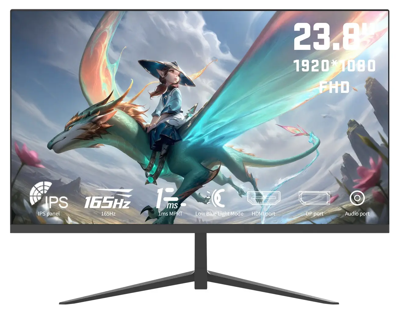 Gaming Monitor 24" IPS 165Hz 1ms Quantum MI24OH FreeSync