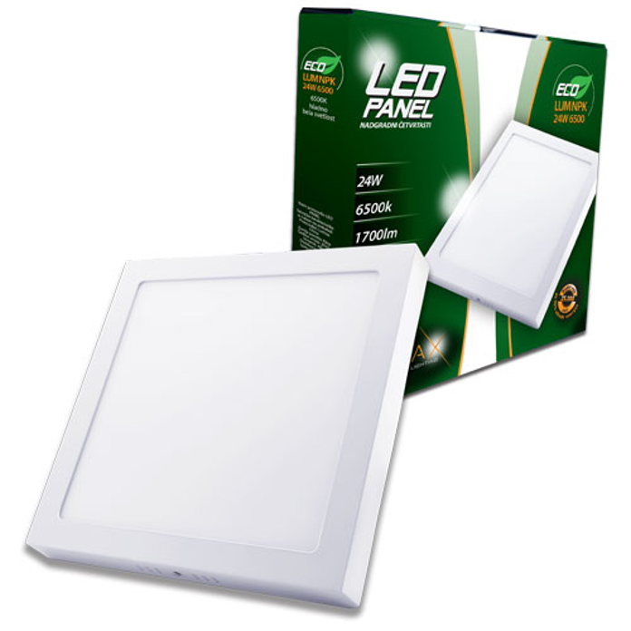 LED panel ECO LUMNPK-24W 6500K nadgradni četvrtasti 1700lm