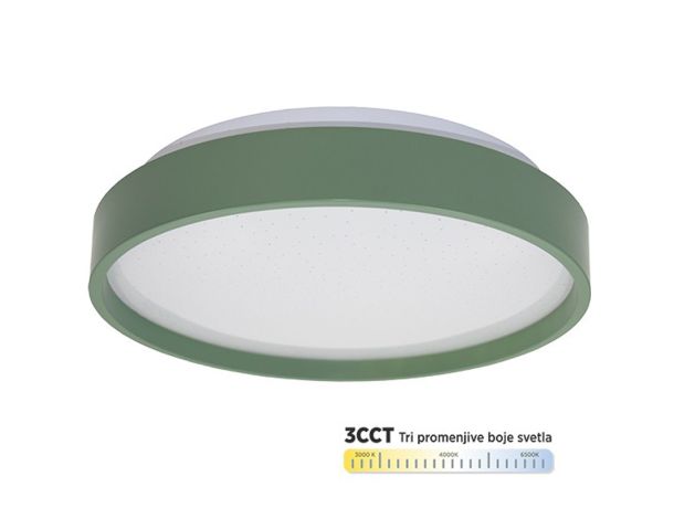 M205540-Z ZELENA 15W fi260mm LED SMD CCT 3000~6500K plafonjera Mitea Lighting (25 mes.)