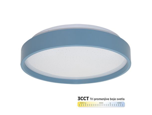 M205540-P PLAVA 15W fi260mm LED SMD CCT 3000~6500K plafonjera Mitea Lighting (25 mes.)