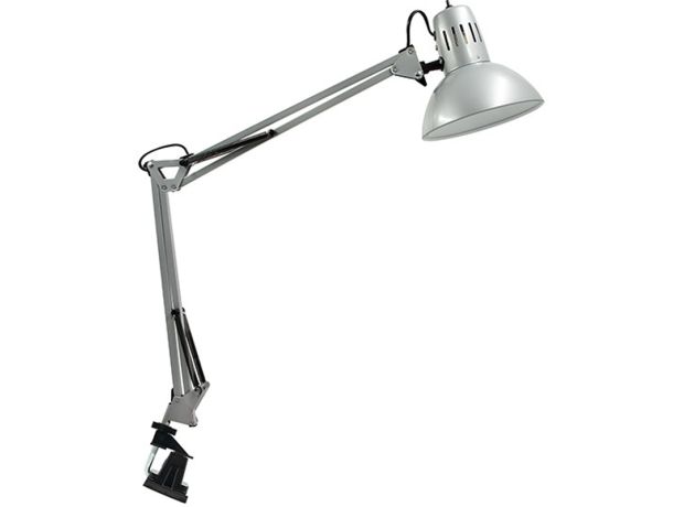 M1070 1x40W E27 srebrna stona lampa Mitea Lighting