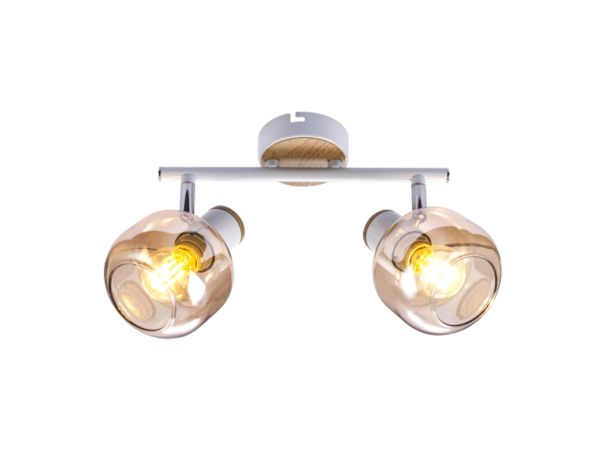 M180120 bela Spot lampa 2xE14 40W Mitea Lighting