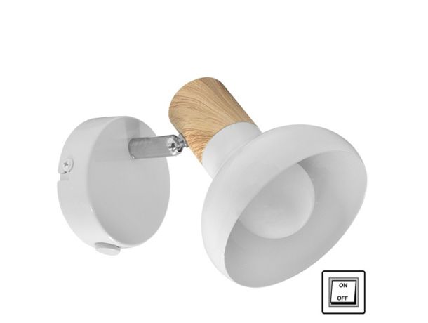 M160610 P bela Spot lampa sa prekidačem 1xE14 40W Mitea Lighting