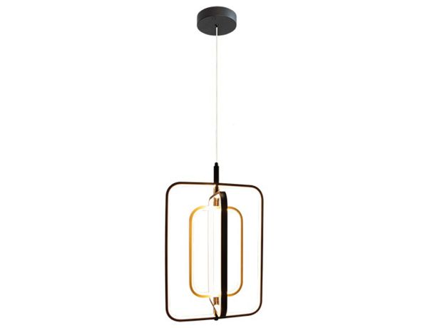 M205496-GB LED visilica zlatno-crno-bela 3000-6000K Mitea Lighting