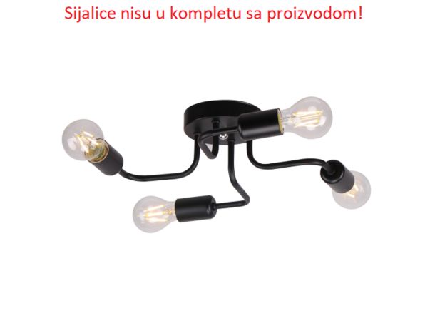 M11038-4 luster 4xE27 Max.60W/220V - Sijalice nisu uključene uz proizvod! Mitea Lighting
