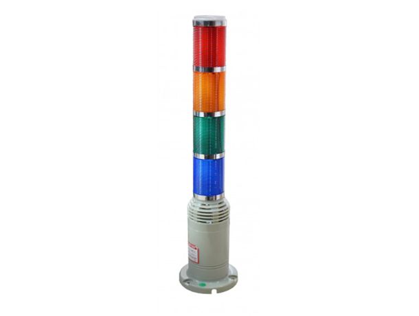 ME-LTA203-4 crvena-naranžasta-zelena-plava signalna lampa, totem 220V (bez tonskog signala) Mitea Electric
