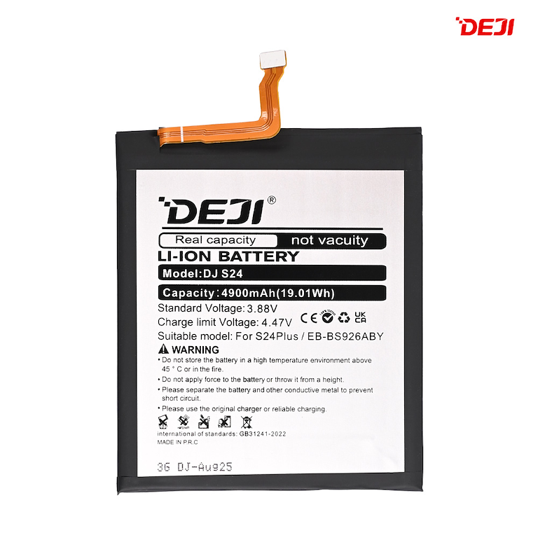 Baterija Deji za Samsung S926B Galaxy S24 Plus(4900mAh)EB-BS926ABY
