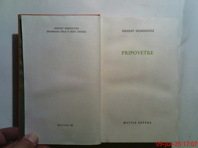 ERNEST HEMINGVEJ  -  PRIPOVETKE