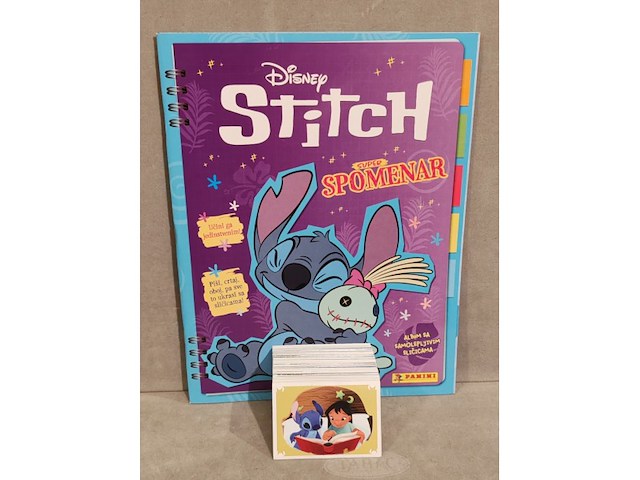 STITCH Super spomenar ceo set slicica i prazan album