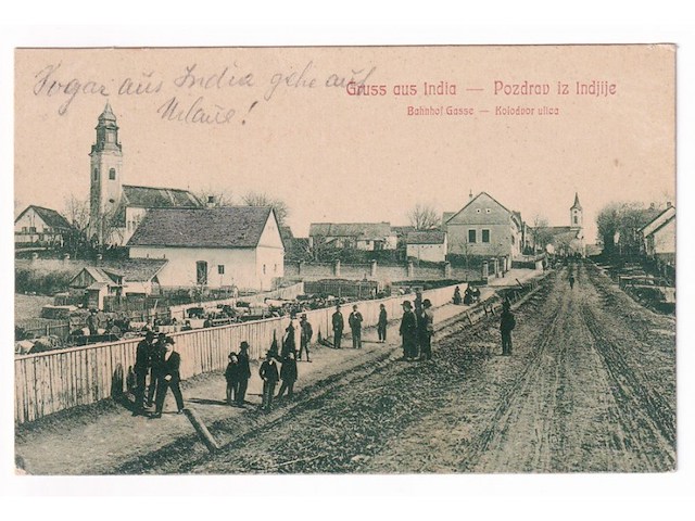 Indjija 1907 Kolodvor ulica