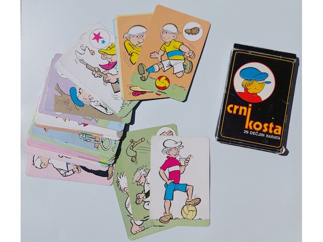 CRNI KOSTA retke karte EX Yu Dečje Novine VELIKE