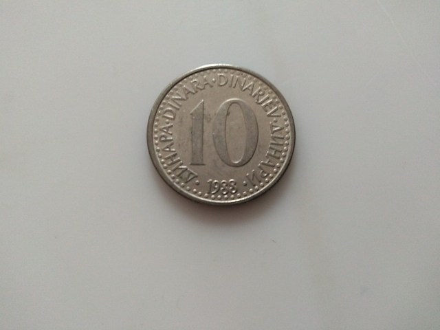 10 dinara Jugoslavija 1988.