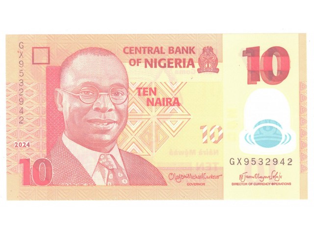 Nigeria 10 naira 2024 UNC
