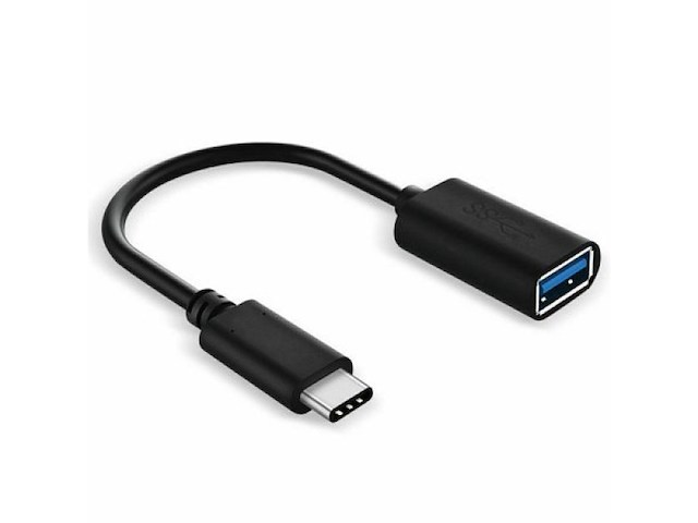 E-Green Adapter USB 3.0 (F) - USB 3.1 Tip C (M) - OTG 0.15m crni