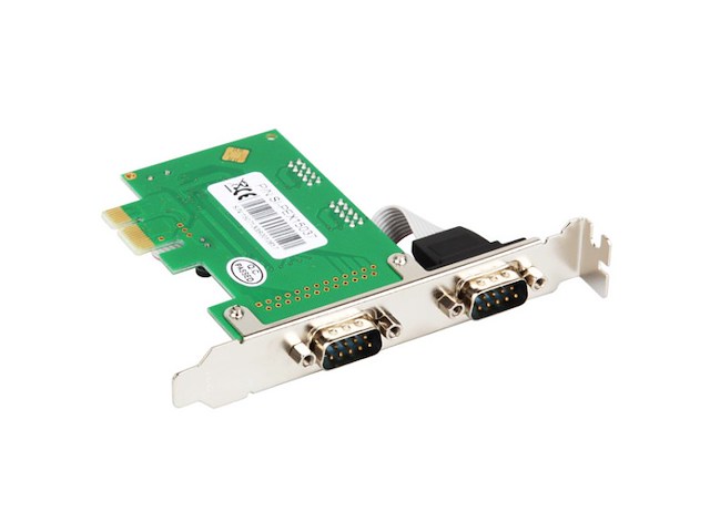 E-Green PCI Express kontroler 2-port (Serial-RS232,DB-9)